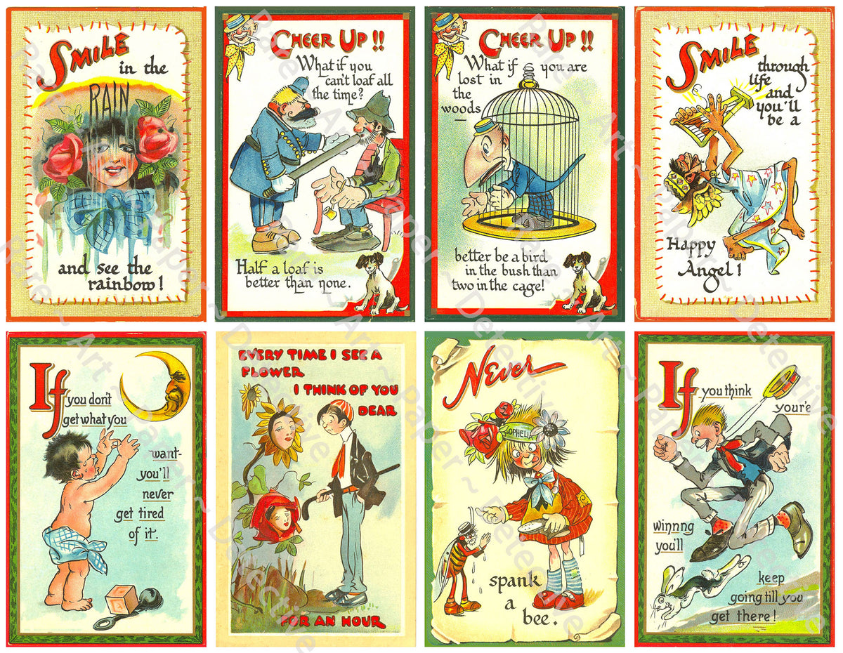 Inspirational & Funny Comedy Stickers, 2.5" x 4" Tags, DIY Projects an ...